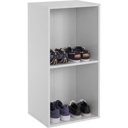 OTTO home Schuhregal &raquo;Fricka&laquo; mit einer sch&ouml;nen Holzfolien Optik, Stauraum f&uuml;r ca. 3 bis 6 Paar wei&szlig; Holzwerkstoff B/H/T: 43cm x 84,5cm x 35cm, 2 Stk.