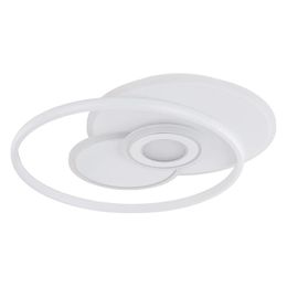 Globo LIGHTING LED Deckenleuchte &raquo;RODERICK&laquo; LED-Modul 1 Stk. warmwei&szlig; - kaltwei&szlig; Deckenlampe, Designleuchte, Wohnzimmer, Schlafzimmer, rund wei&szlig; 1 Stk