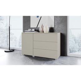 OTTO home Sideboard &raquo;PARIS&laquo; 1 Stk. tlg. Moderne 110cm breite grifflose Kommode, vielseitig einsetzbar beige B/H/T: 111cm x 68cm x 39cm, 3 Stk., 1 Stk.