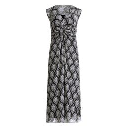Cartoon Midikleid ohne Arm in Schwarz/Wei&szlig; | Gr.: 44