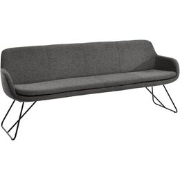 Musterring Essbank &raquo;Tavia&laquo; Schlittengestell in drei Ausf&uuml;hrungen, Breite 180, 200 oder 220 cm grau 100% PES B/H/T: 220cm x 87cm x 66cm, Chenille