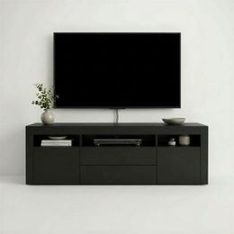 borchardt M&ouml;bel borchardt M&ouml;bel Lowboard &raquo;Santa F&eacute;, TV-Schrank 166 cm breit&laquo; Breite 166 cm schwarz Holzwerkstoff B/H/T: 166cm x 49cm x 35cm, 2 Stk., 2 Stk.