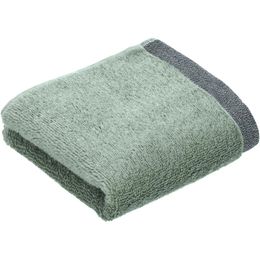 Bugatti Gaestehandtuecher &raquo;Prato&laquo; Uni Farben, mit melierter Optik im Saum gr&uuml;n Walkfrottier, Obermaterial: 100% Baumwolle B/L: 30cmx50cm, 3 Stk., 