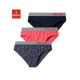 Bench. M&auml;dchen Slip Packung, 3 Stk. mit Sternen Print und unifarben bunt 146/152, 3 Stk.
