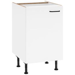 Optifit Unterschrank &raquo;Elga&laquo; mit Soft-Close-Funktion, h&ouml;henverstellbare F&uuml;&szlig;e, Breite 50 cm wei&szlig; Holzwerkstoff wei&szlig;, B/H/T: 50cm x 87cm x 58,4cm, T&uuml;ren: