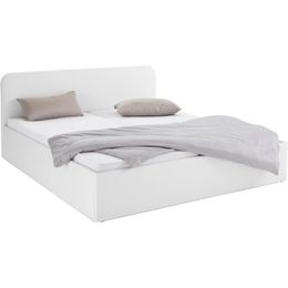 Westfalia Schlafkomfort Polsterbett inkl. Bettkasten bei Ausf&uuml;hrung mit Matratze wei&szlig; Bezug Bett: wahlweise Microfaser (100% Polyester), Strukturstoff (77% Polyester, 23% 