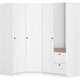 OTTO home Schrank-Set &raquo;Mehrzweckschrank Aktenschrank M&ouml;bel Mietswohnung Schlafzimmer YLVA&laquo; Set, Schenkelma&szlig;: 131x176 cm, H&ouml;he 197 cm, 3 Stk. tlg. wei&szlig;