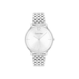Calvin Klein Damen Quarzuhr &raquo;Luxe&laquo; Armbanduhr, Damenuhr, Edelstahlarmband, analog silber Einheitsgr&ouml;&szlig;e