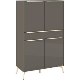 set one by Musterring Highboard &raquo;Reno&laquo; 1 Stk. tlg. Mit Winkelfu&szlig; in diversen Farben, 155 cm H&ouml;he & Farbauswahl Glas, Holzwerkstoff B/H/T: 92cm x 155cm
