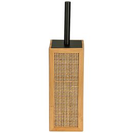 Wenko WC-Garnitur &raquo;Allegre&laquo; aus Bambus Stahl aus Bambus und Rattan beige Bambus, Stahl Einheitsgr&ouml;&szlig;e