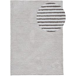 CarpetFine Teppich &raquo;Holly 5&laquo; rechteckig 12 mm H&ouml;he gestreift, Hoch-Tief Struktur, Wohnzimmer beige Polyester B : 200cm 1 Stk., 12mm, L: 290cm