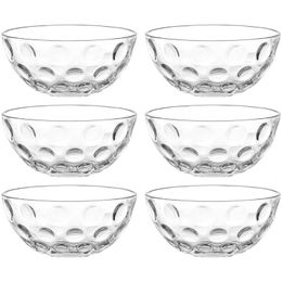 Leonardo Schale &raquo;CUCINA OPTIC, 10 cm, 6er-Set&laquo; 6 Stk. aus Glas sp&uuml;lmaschinengeeignet transparent Glas &Oslash; 10cm