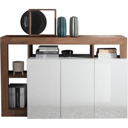 Home Affaire Sideboard &raquo;Hamburg&laquo; Breite 146 cm wei&szlig; B/H/T: 146cm x 93cm x 42cm, 3 Stk.