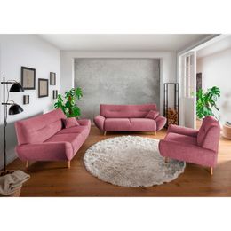 Home Affaire Polstergarnitur &raquo;Drago elegant und zeitlos, komfortabel, moderne Formensprache&laquo; Set, 3-Sitzer, 2-Sitzer und Sessel, 3 Stk. tlg. Set 3-2-1