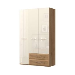 OTTO home Kleiderschrank &raquo;Gala, beige hochgl&auml;nzend UV lackiert, kratzfest, FSC-zertifiziert&laquo; abgerundete Schubladen aus MDF im Holzdekor, soft-close, 