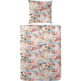 Primera Bettw&auml;sche &raquo; Perkal-Bettw&auml;sche Ernesta&laquo; 2 Stk. mit einem verspielten Blumendesign rot Perkal, Obermaterial: 100% Baumwolle B/L: 135cm x 200cm, 1 Stk.,