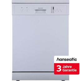 Hanseatic Standgeschirrsp&uuml;ler &raquo;HG6085E127635W&laquo; 12 Ma&szlig;gedecke inkl. 3 Jahre Herstellergarantie wei&szlig; Wasserschutzsystem stoppt im Notfall die Wasserzufuhr und 