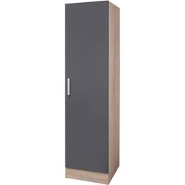 KOCHSTATION Vorratsschrank &raquo;KS-Toronto&laquo; Breite 50 cm, mit 8 Einlegeb&ouml;den grau Holzwerkstoff B/H/T: 50cm x 200cm x 60cm, T&uuml;ren: 1 Stk.