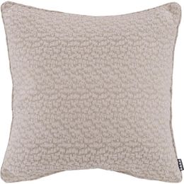 HOCK Dekokissen &raquo;Sheffo&laquo; Strukturstoff, Kissenh&uuml;lle mit F&uuml;llung, 1 St&uuml;ck beige Baumwolle B/L: 50cm x 50cm, 1 Stk.