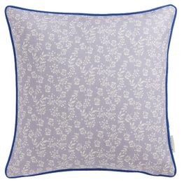 Tom Tailor HOME Dekokissen &raquo;Bloom&laquo; mit Naturfaseranteilt lila Mischgewebe B/L: 45cm x 45cm, 1 Stk.