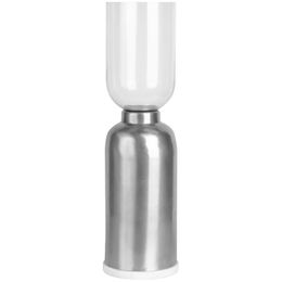 Kayoom Kerzenhalter &raquo;Bodenkerzenhalter Shyam 125&laquo; Bodenkerzenhalter aus Metall, Marmor-Sockel, Windlicht aus Glas schwarz Metall B/H/T: 19cm