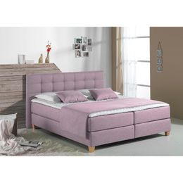 Home Affaire Unisex Home Affaire Dekokissen &raquo;Tommy&laquo; Kissen-Plaidset f&uuml;r &raquo;Tommy&laquo; Boxspringbett lila B/L: 80cm x 190cm, 3 Stk.