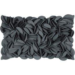 Pad Dekokissen &raquo;Dorothy&laquo; 3D grau Polyester, Wolle B/L: 30cm x 50cm, 1 Stk.