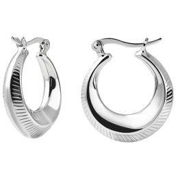 Firetti Damen Paar Creolen &raquo;Schmuck Geschenk Silber 925 Ohrschmuck Ohrringe&laquo; silber 23mm, Silber 925 (Sterlingsilber)