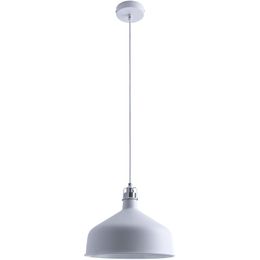 Paco Home Pendelleuchte &raquo;JAMES&laquo; E27 H&auml;ngelampe Esszimmer K&uuml;chenlampe H&auml;ngend Esstischlampe Innen Gold wei&szlig; 1, &Oslash; 30cm H: 172cm