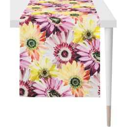 Apelt Tischl&auml;ufer &raquo;1700 Summergarden, Sommerdeko, Sommer&laquo; Digitaldruck bunt Baumwolle B/L: 48cm x 140cm, 1 Stk., rechteckig