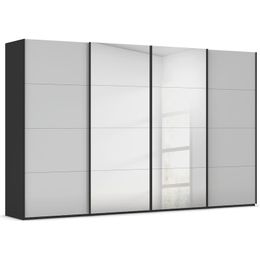 Rauch Schwebet&uuml;renschrank &raquo;Kleiderschrank Schrank Garderobe Schlafzimmerschrank SCALE-FYRA&laquo; edle viergeteilte T&uuml;ren Spiegel/Glas-Mix viele Farben MADE