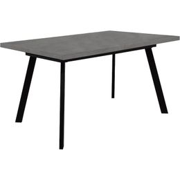 M&auml;usbacher Bistrotisch &raquo;Big Bistro Metall&laquo; Auszugplatte (Synchronauszug) BHT 120-160/82/70 grau B/H/T: 82cm x 70cm