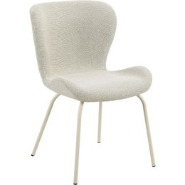 Hela 4-Fu&szlig;stuhl &raquo;LAGOS&laquo; (Set) 1 Stk.4-Fu&szlig;stuhl XL, Gestell angepasst, Webstoff, 140kg belastbar beige Metall, Polyester, Stoff B/H/T: 50cm x 83,5cm x 