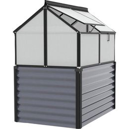 Vitavia Hochbeet &raquo;Paris&laquo; BxTxH: 83x122x135 cm, HKP 4mm, granit/schwarz schwarz B/H/T: 83,1cm x 135,1cm x 121,7cm