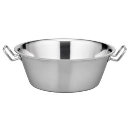 GSW Sch&uuml;ssel &raquo;Profi-Sch&uuml;ssel&laquo; 1 aus Edelstahl Tiefe Sch&uuml;ssel &Oslash; 40 cm aus Edelstahl rostfrei in Profi-Qualit&auml;t silber Edelstahl &Oslash; 40cm