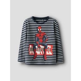 name it Jungen Langarmshirt &raquo;NMMODYS SPIDER LS NREG TOP MAR&laquo; blau 92