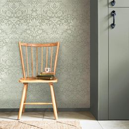 WILLIAM MORRIS AT HOME Vliestapete &raquo;Strawberry Thief Fibrous&laquo; Retro texturiert Design Tapeten gr&uuml;n Vlies B/L: 0,52m x 10m, Rollen: 1