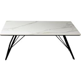PAROLI Couchtisch grau B/H/T: 110cm x 42cm x 60cm