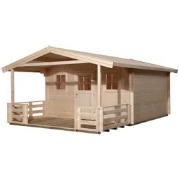 Weka Gartenhaus &raquo;110 B Gr.2, 28 mm, natur&laquo; beige Massivholz Fu&szlig;boden im Gartenhaus, ohne R&uuml;ck- und Seitenwand, ohne Dacheindeckung