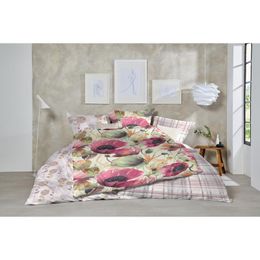 Primera Bettw&auml;sche &raquo;Feinbiber-Bettw&auml;sche&laquo; 2 Stk. samtweich und nat&uuml;rlich aus reiner Baumwolle bunt Flanell, Obermaterial: 100% Baumwolle B/L: 135cm x 200cm, 1