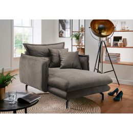 Home Affaire Relaxsessel &raquo;Lazio modern und bequem, schmale Armlehnen, tolle Detailverarbeitung&laquo; Velours, B/H/T: 111cm x 101cm x 167cm