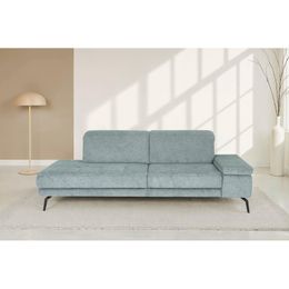 Die PlanBar Recamiere &raquo;MP-IN20126 mit Federkern-Polsterung&laquo; mit Kopfteilverstellung, wahlweise mit Drehsitz-Funktion grau 100% Polyester B/H/T: 230cm 