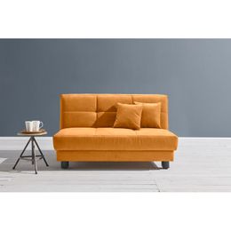 ell+ell ell + ell Schlafsofa &raquo;Tilda&laquo; Breite 145 cm, inkl. 2 Zierkissen gelb 100% Polyester B/H/T: 145cm x 90cm x 100cm, Flachgewebe, Kaltschaum,mit 