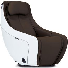 SYNCA Massagesessel braun Kunstleder, LED-Beleuchtung,Lederoptik,mit Kissen,mit Massagefunktion, Massagefunktion, B/H/T: 56cm x 94cm x 117cm 