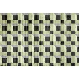 ARCHITECTS PAPER Fototapete &raquo;Atelier 47 Squares 3D 3&laquo; 3D-Optik glatt Vlies, Wand, Schr&auml;ge, Decke gr&uuml;n Vlies B/L: 4m x 2,7m
