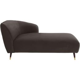 Home Affaire Recamiere &raquo;Oradea&laquo; mit eleganter Steppung auf R&uuml;ckseite der R&uuml;ckenlehne braun Samtoptik (100% Polyester) B/H/T: 160cm x 78cm x 91cm, 