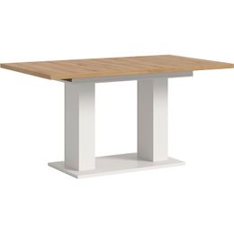 Home Affaire Esstisch &raquo;Motus, ausziehbar 150 -190 cm, inklusive 40 cm Einlegeplatte&laquo; Set, 1 Stk. tlg. Doppels&auml;ulengestell mit Bodenplatte, Tisch, 