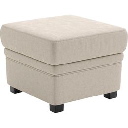 Sit & More sit&more Polsterhocker &raquo;Savona, B: 58 cm&laquo; individuell zu kombinieren 95% Polyester 5% Polyamid B/H/T: 58cm x 45cm x 58cm, Flachgewebe LINO, ohne 