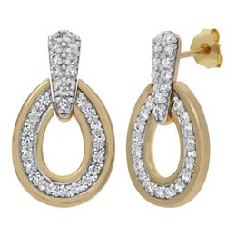 Firetti Damen Paar Ohrstecker &raquo;Schmuck Geschenk Silber 925 Ohrschmuck Ohrringe T&uuml;rklopfer&laquo; mit Zirkonia (synth.) Silber 925 (Sterlingsilber)