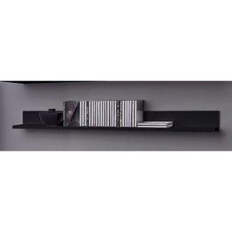 Wandregal &raquo;Flame&laquo; Breite 90 cm schwarz B/H/T: 90cm x 9cm x 16cm